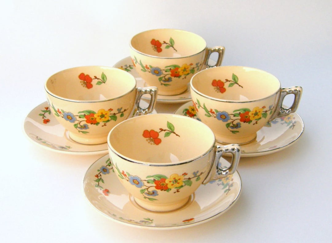 Vintage Leigh Ware Springtime Art Deco Dinnerware for 612: - Etsy