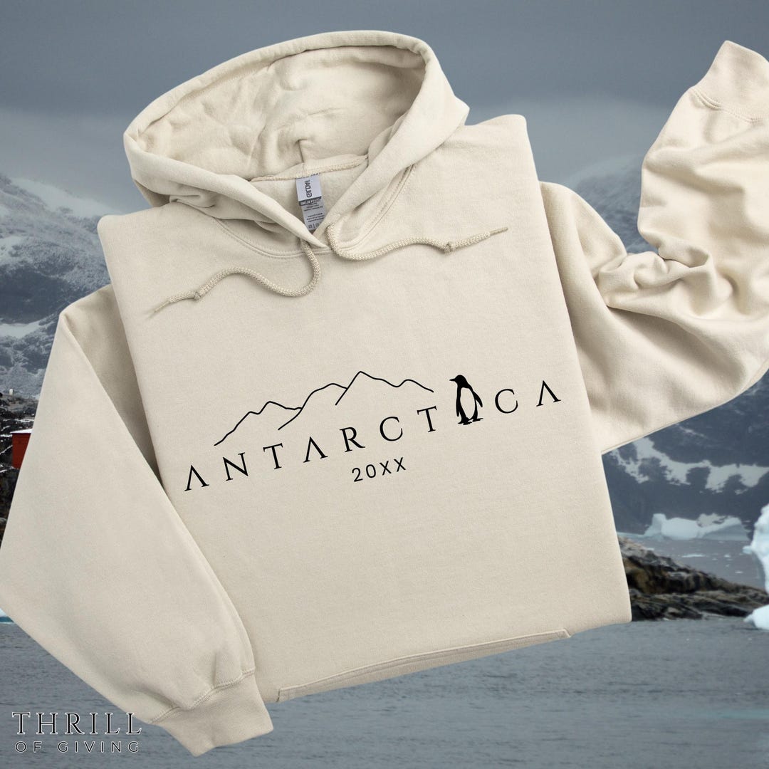 Antarctica Custom Hoodie: Unisex Hooded Sweatshirt, Antarctica Cruise ...