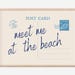 Vintage Beach Postcard Poster: Trendy Coastal Wall Art (digital ...
