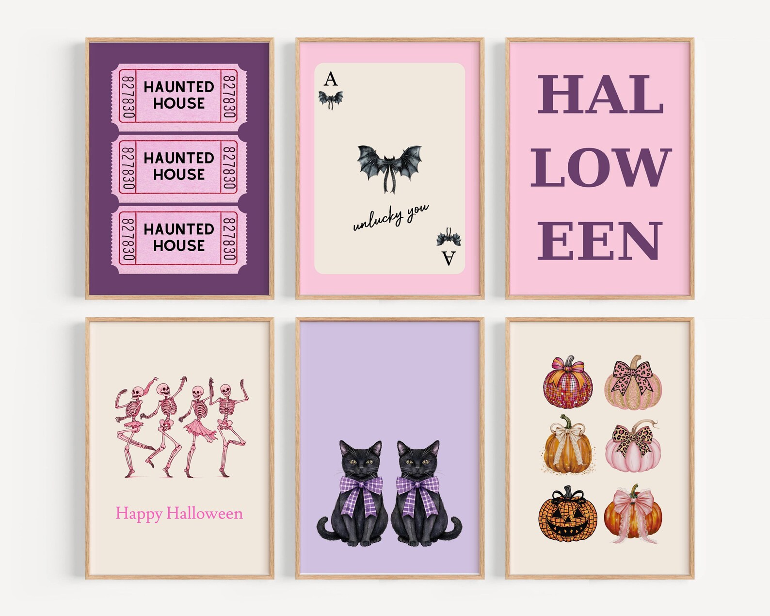 Trendy Halloween Decor Set of 15 Prints,cute Fall Decor,modern ...