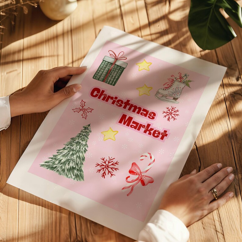 Trendy Christmas Gallery Wall Art Prints, Set of 15 (digital Download ...