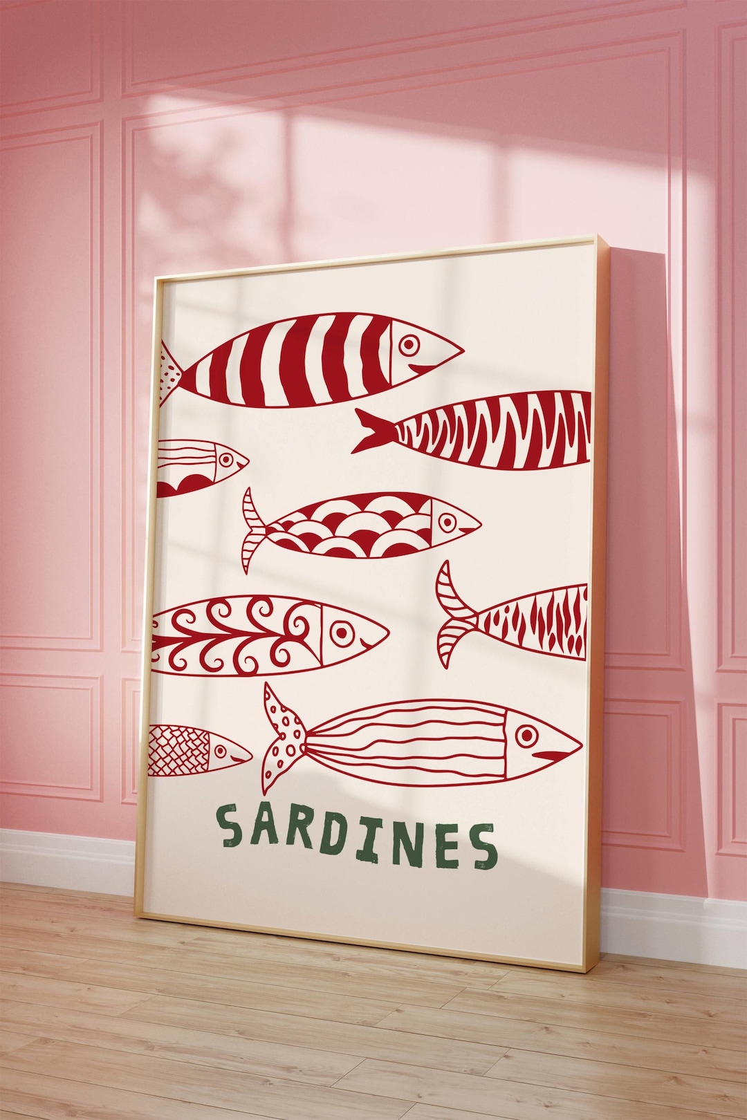 Sardine Set Print,kitchen Wall Art,sardines Tin Print,dining Room Decor ...