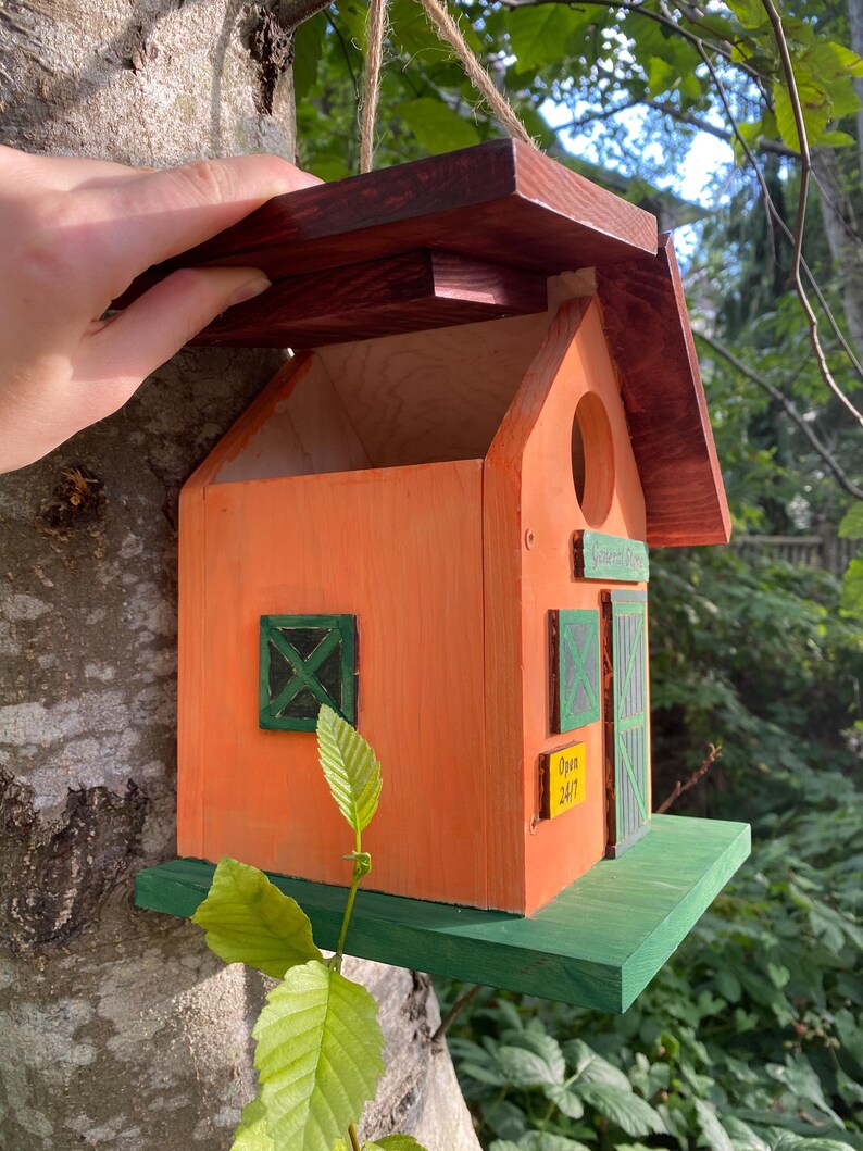 Wooden Birdhouse Kit in "general Store" Design - Etsy