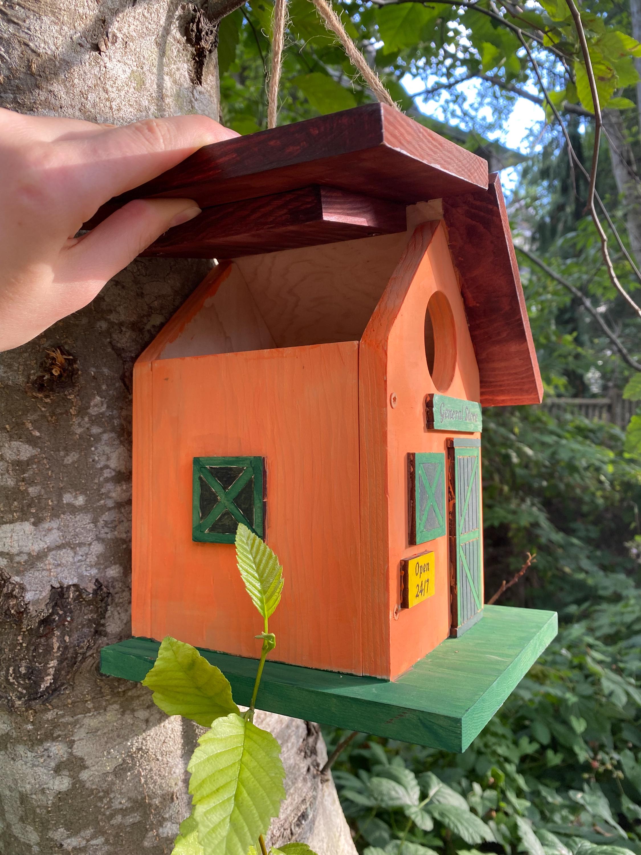 Wooden Birdhouse Kit in "general Store" Design - Etsy