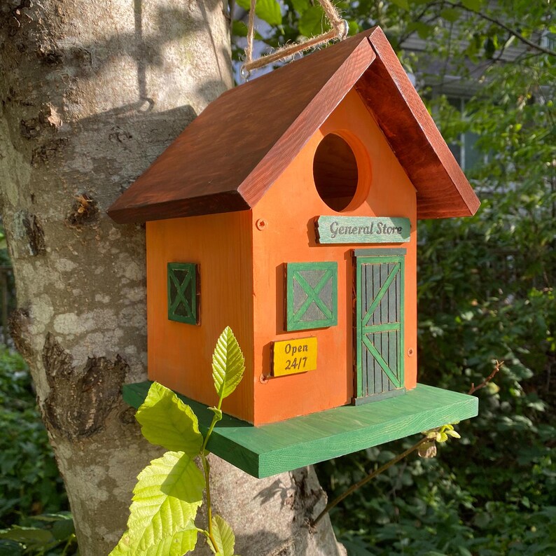 Wooden Birdhouse Kit in "general Store" Design - Etsy