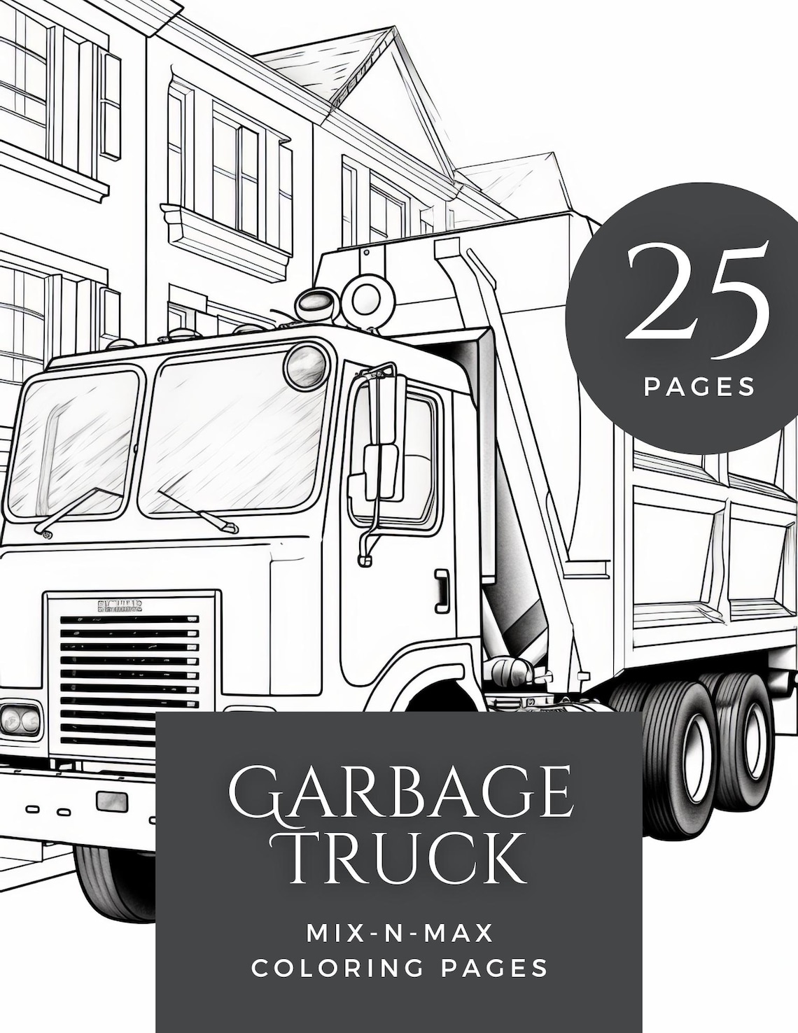 25 Garbage Trucks Themed Coloring Pages for Kids | Trash and Garbage ...