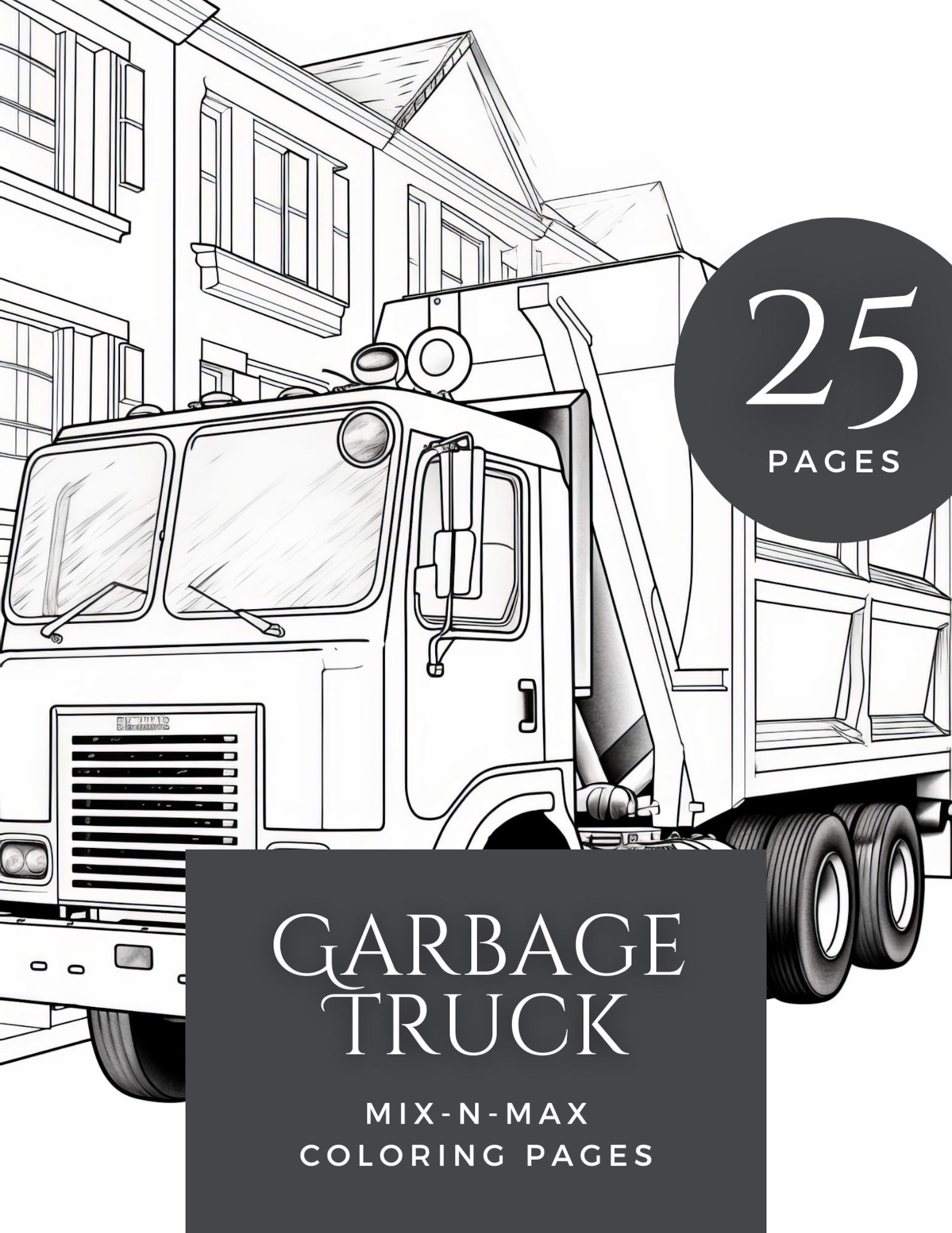 25 Garbage Trucks Themed Coloring Pages for Kids | Trash and Garbage ...