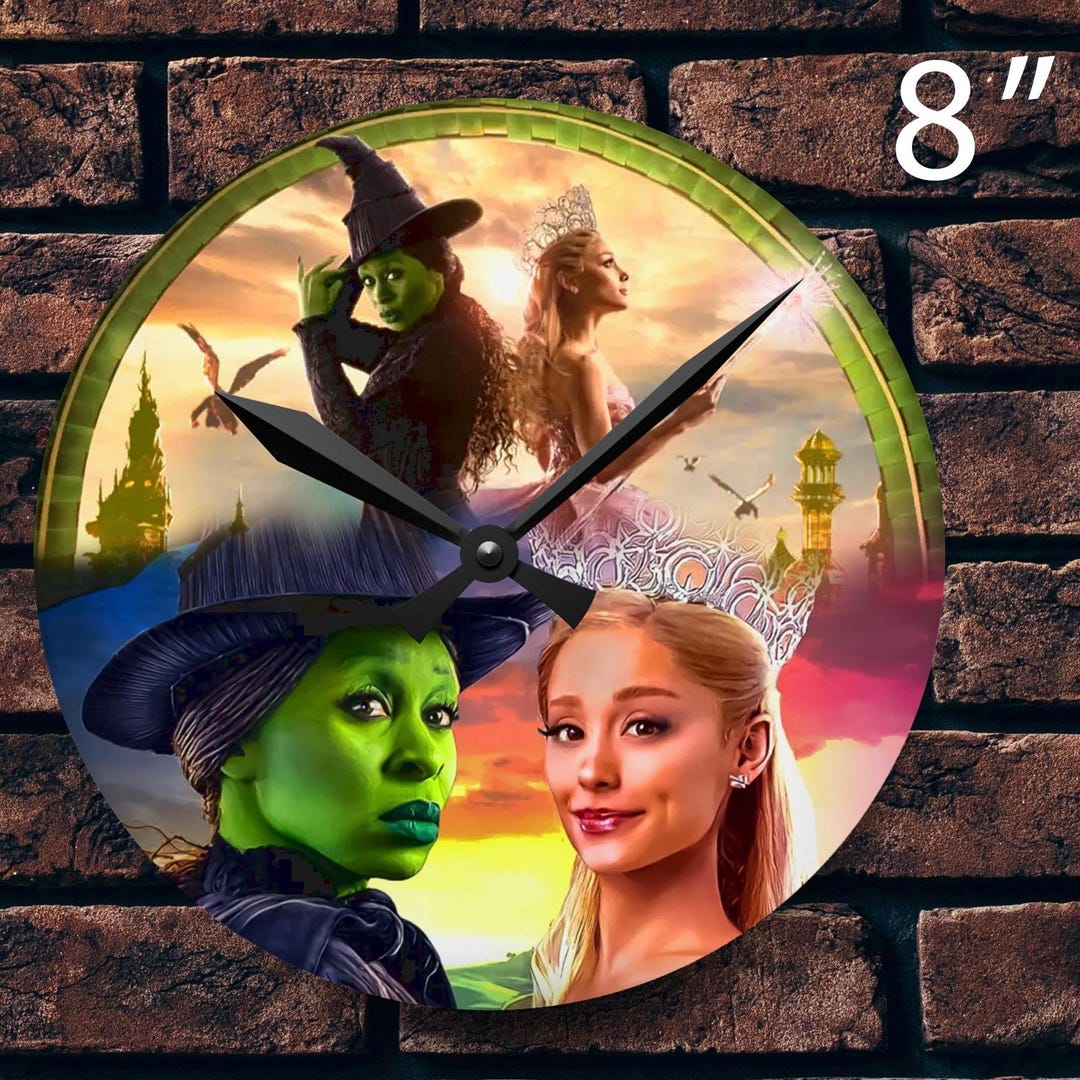 Wicked Wall Clock, Broadway-inspired Musical Decor Featuring Elphaba ...