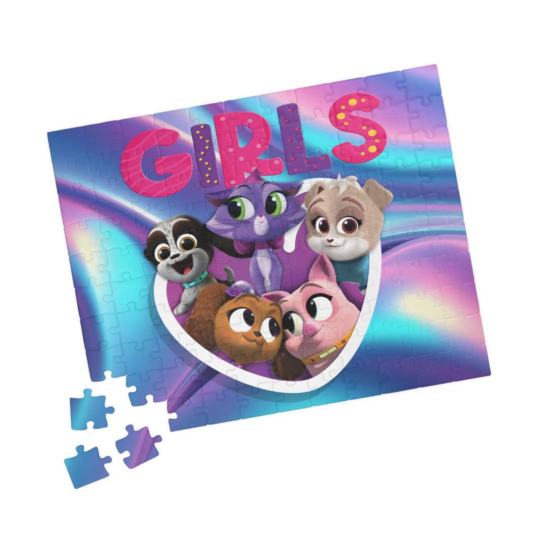 Jigsaw Puzzle, Puppy Dog Pals TV Show Characters, 520-piece, Cute Girl ...