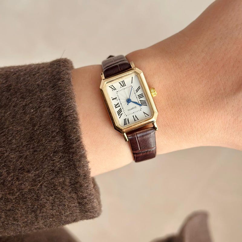 Rectangle Roman Woman Watch - Etsy UK