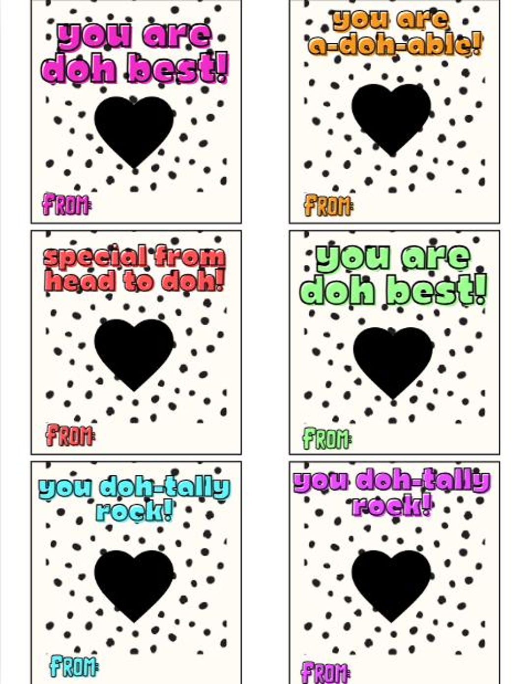 Playdoh Gift Tag - Etsy