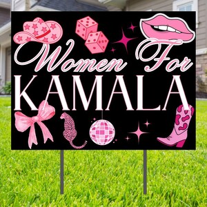 Pink Kamala Yard Sign - Etsy