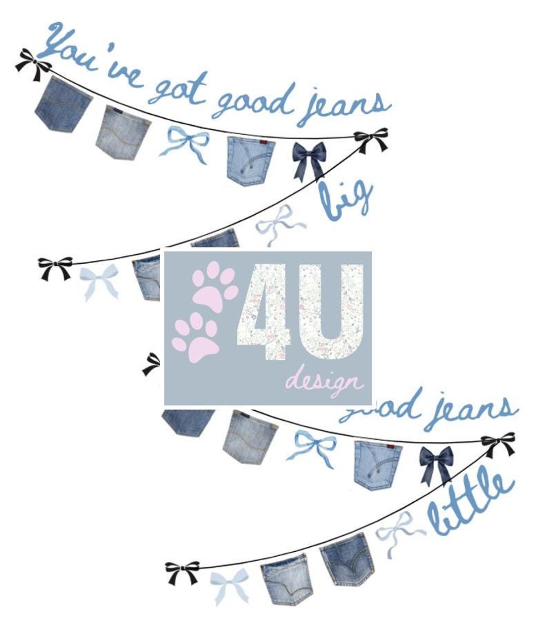 Big/little Reveal, Good Jeans/genes Theme, Sorority, Club, Shirt ...