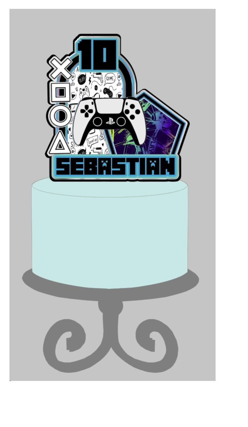 Game Cake Topper - Etsy