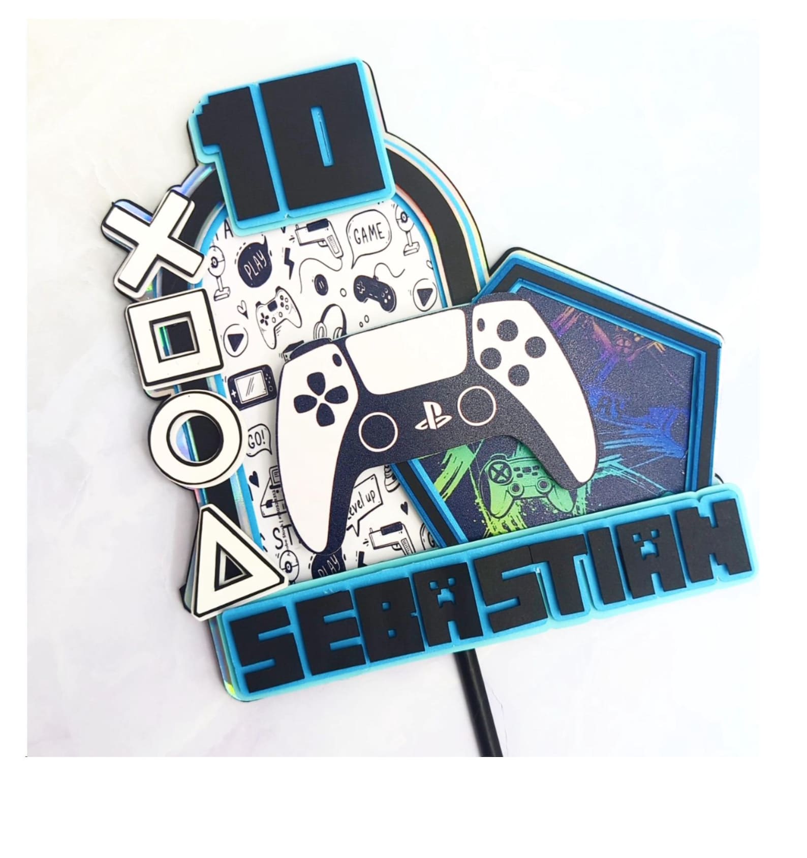 Game Cake Topper - Etsy