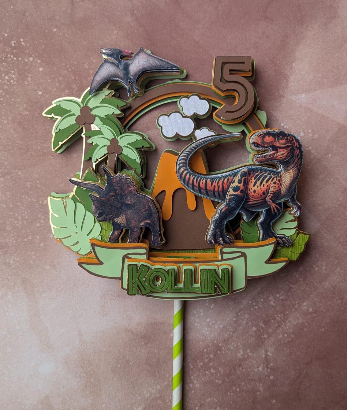 Dino - Dinosaur - Cake Topper - Etsy