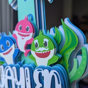 Shark Cake Toppe - Baby Cake Topper - First Birthday - Etsy