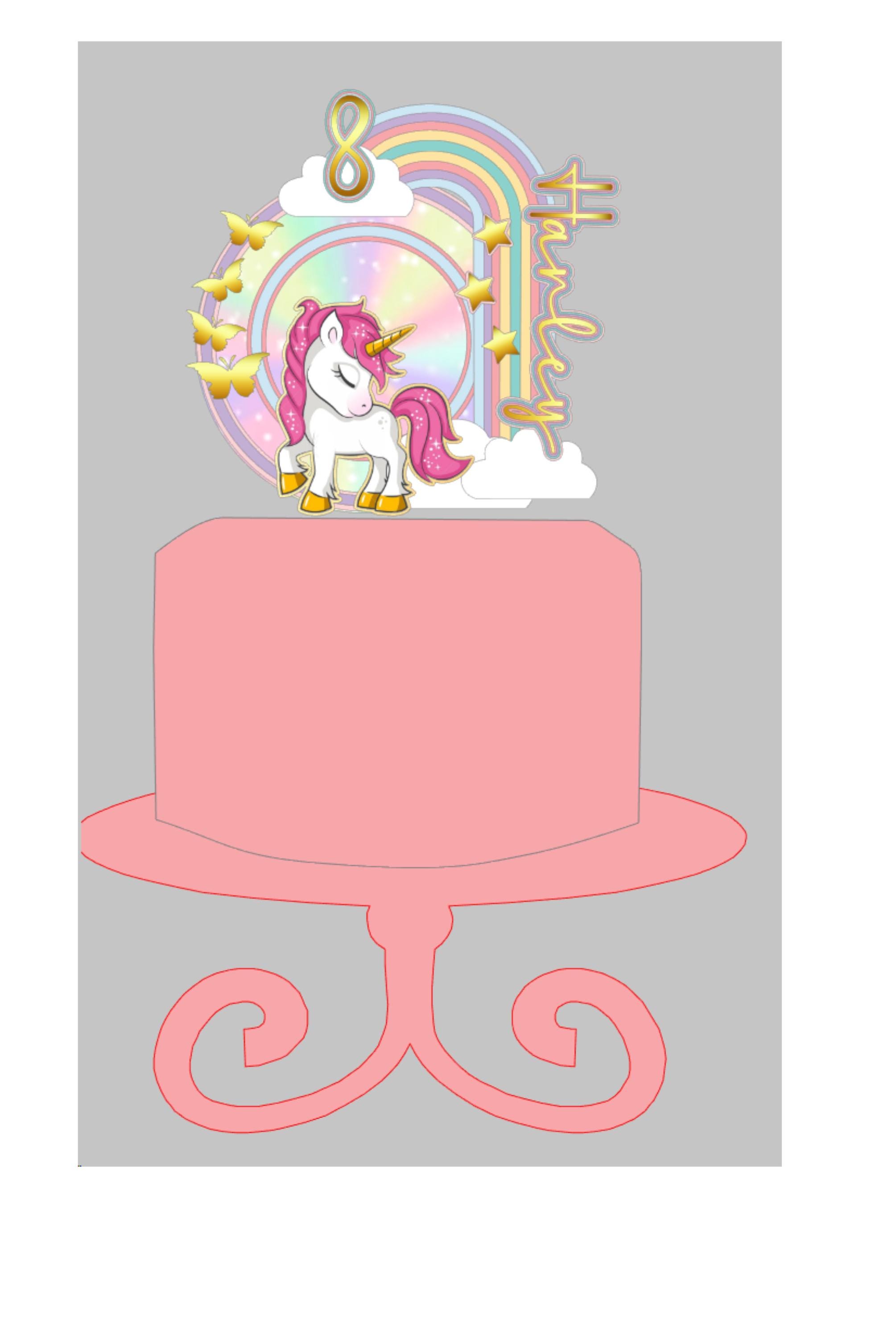 Unicorn Cake Topper - Etsy
