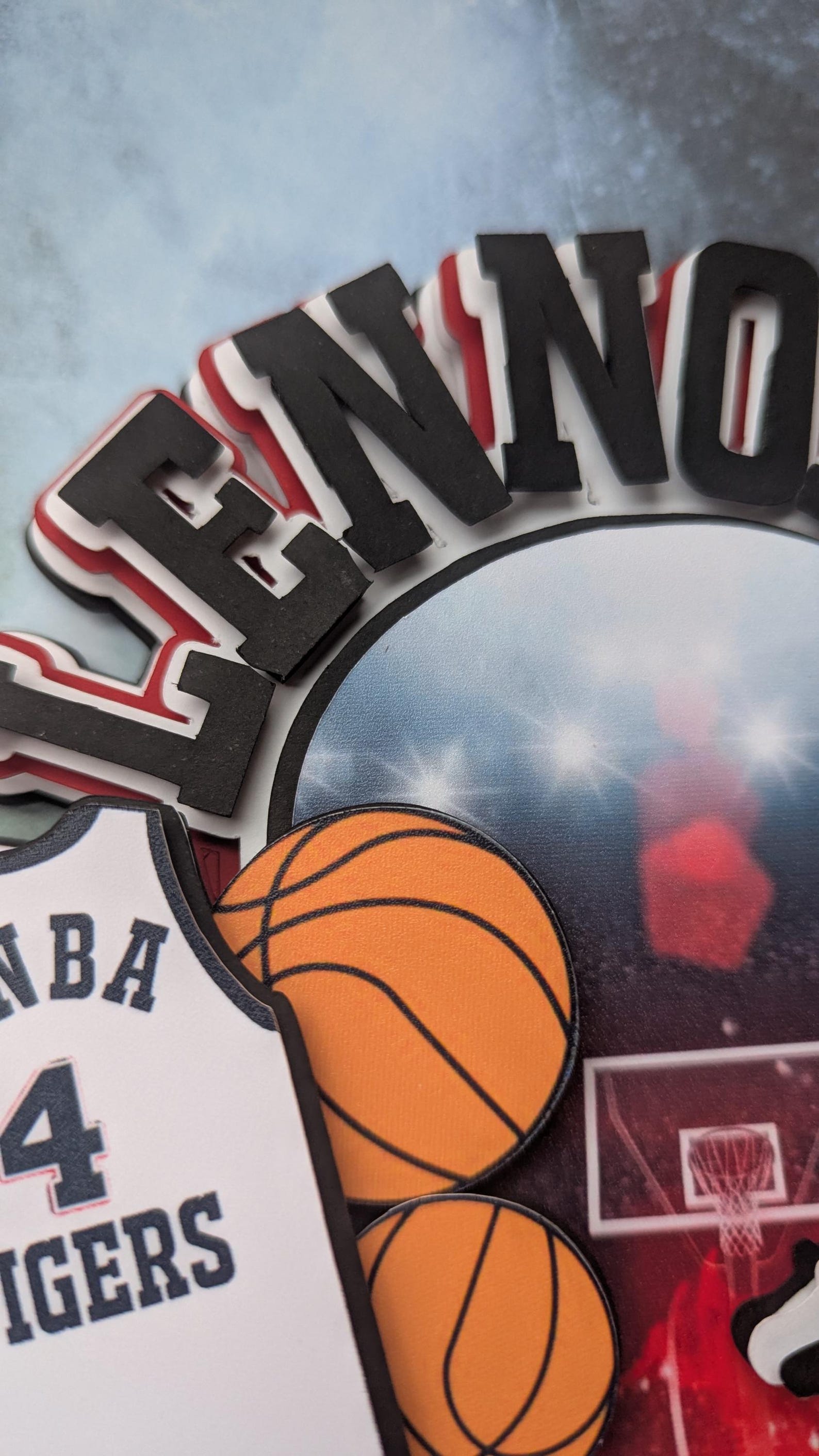 Sports Cake Topper Basketball Ball Hard - Etsy