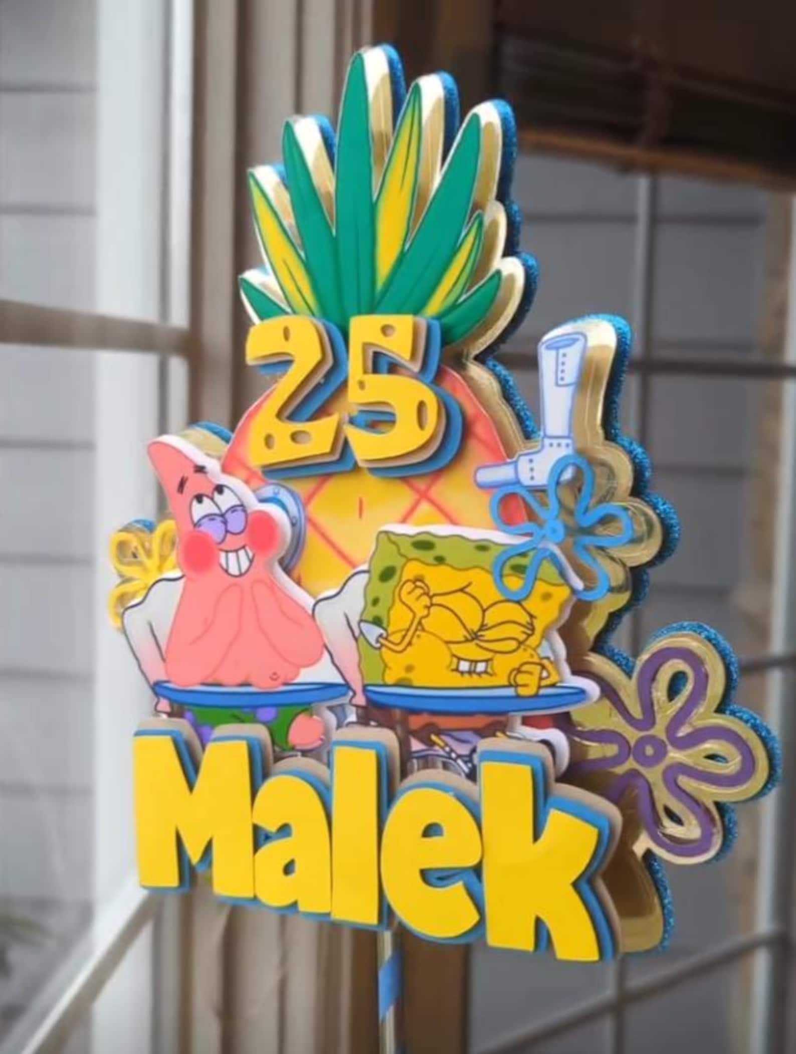 Spongebob Cake Topper - Bob Esponja - Etsy