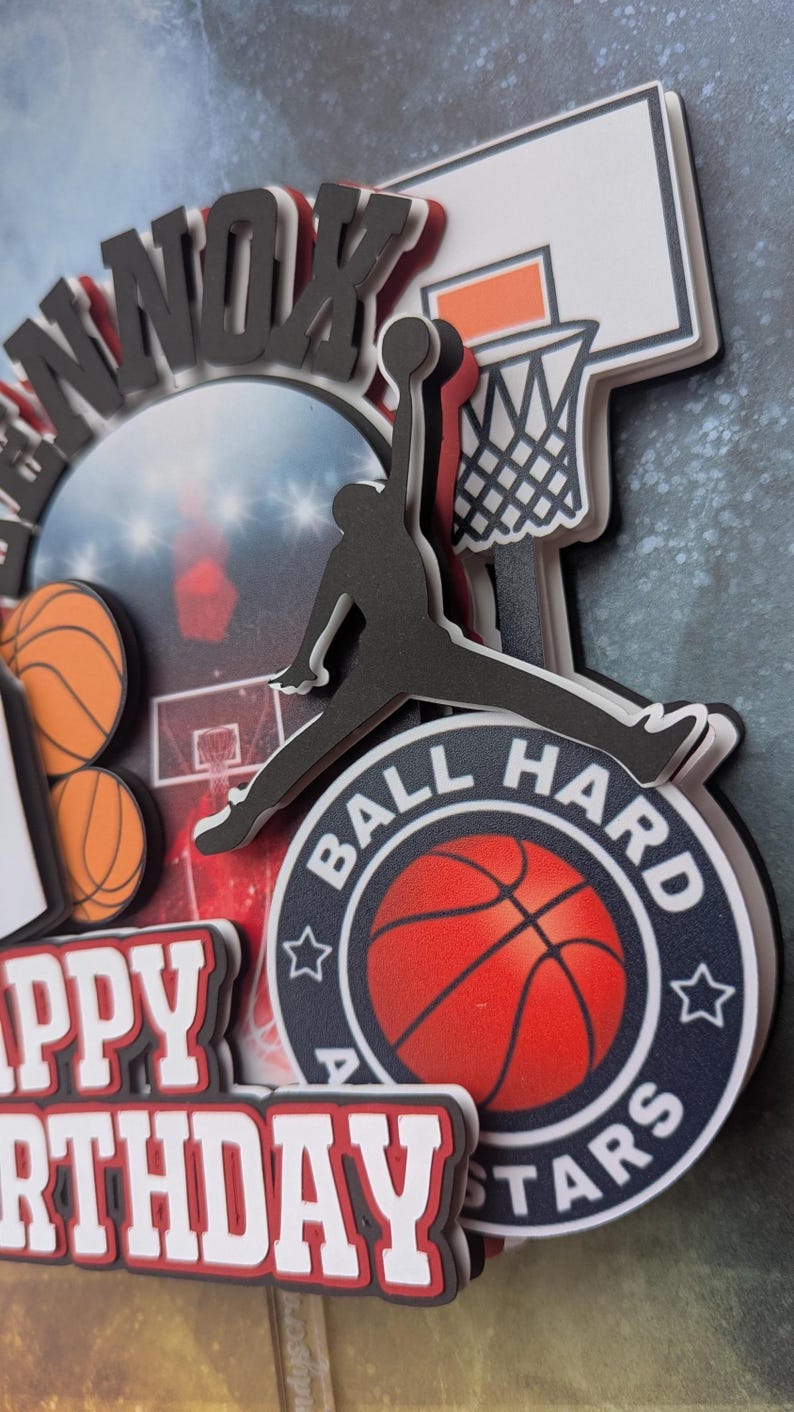 Sports Cake Topper Basketball Ball Hard - Etsy