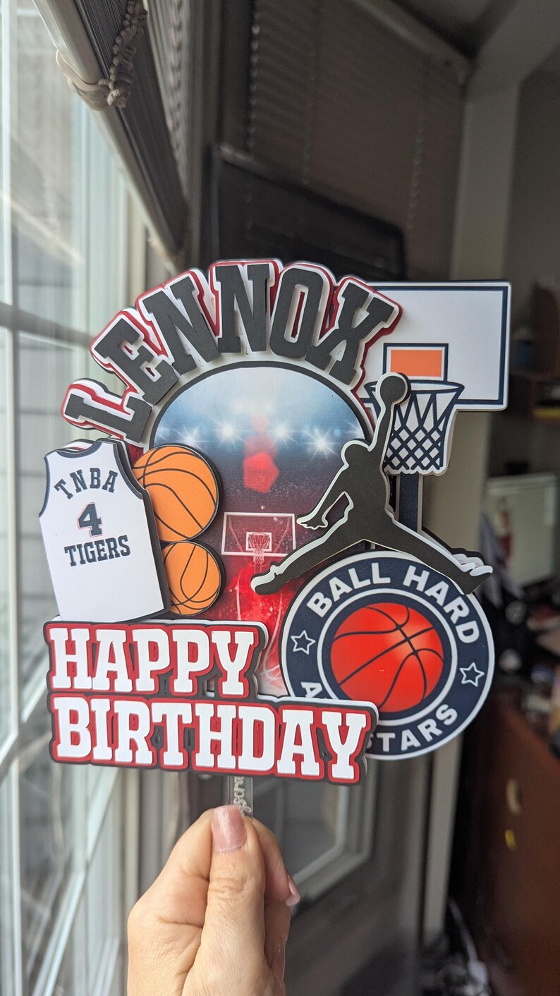 Sports Cake Topper Basketball Ball Hard - Etsy