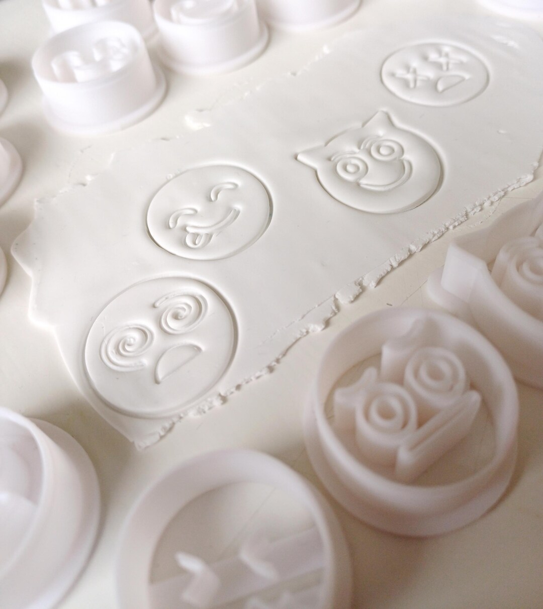 Emoji Cookie Cutters STL – 80 Digital Files for Polymer Clay, Earrings ...
