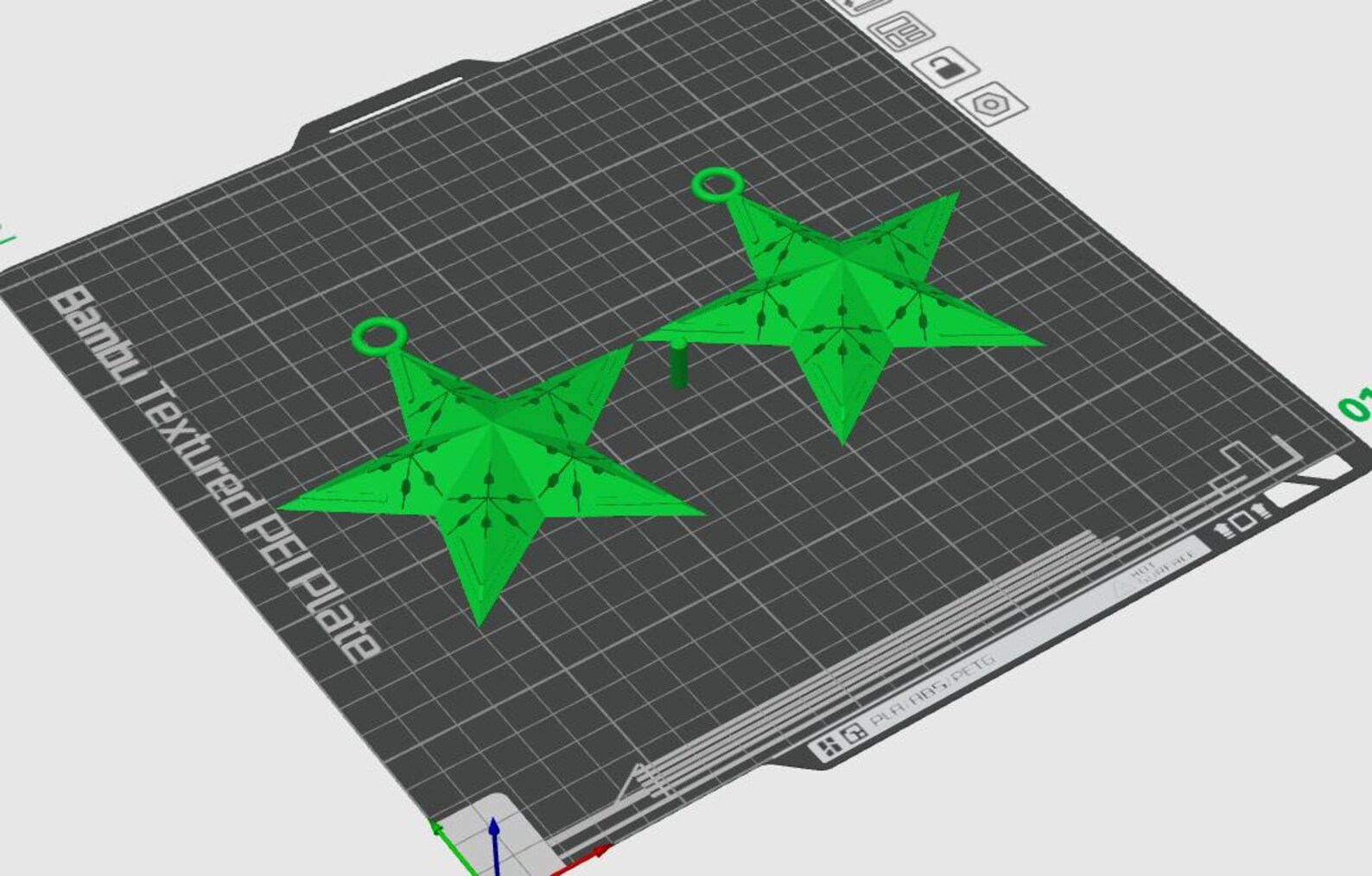 Festive Star STL - 3D Printable Christmas Ornament Star for Holiday ...