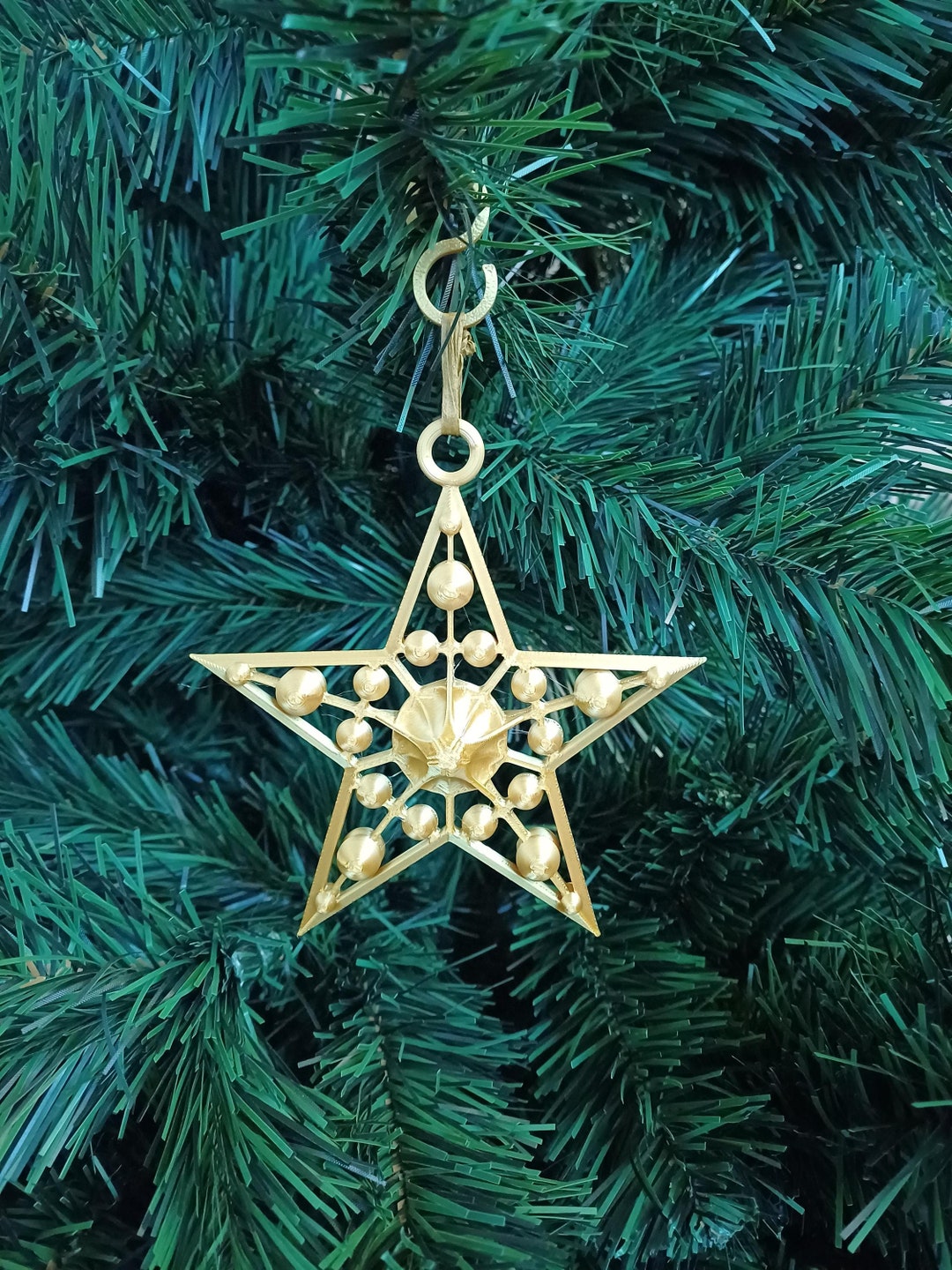 3D Star Ornament, 3D Printable Christmas Decor, STL File, Unique ...