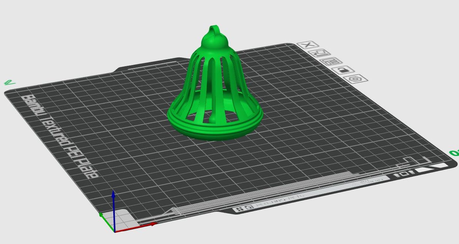 3D Printable Christmas Bell, Holiday Decor STL File (digital Download ...