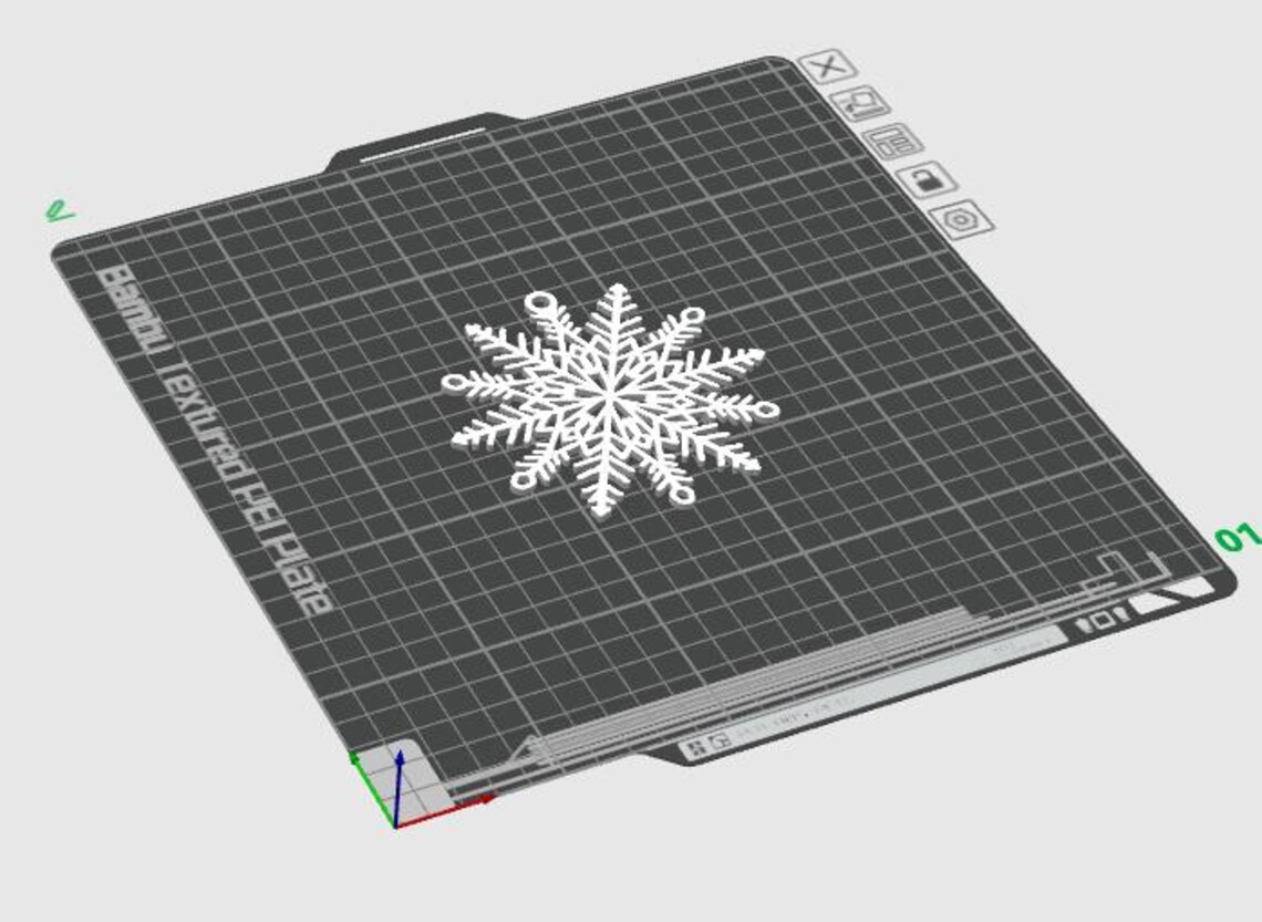 Snowflake STL File for 3D Printing, 3d Christmas Tree Ornament Download ...
