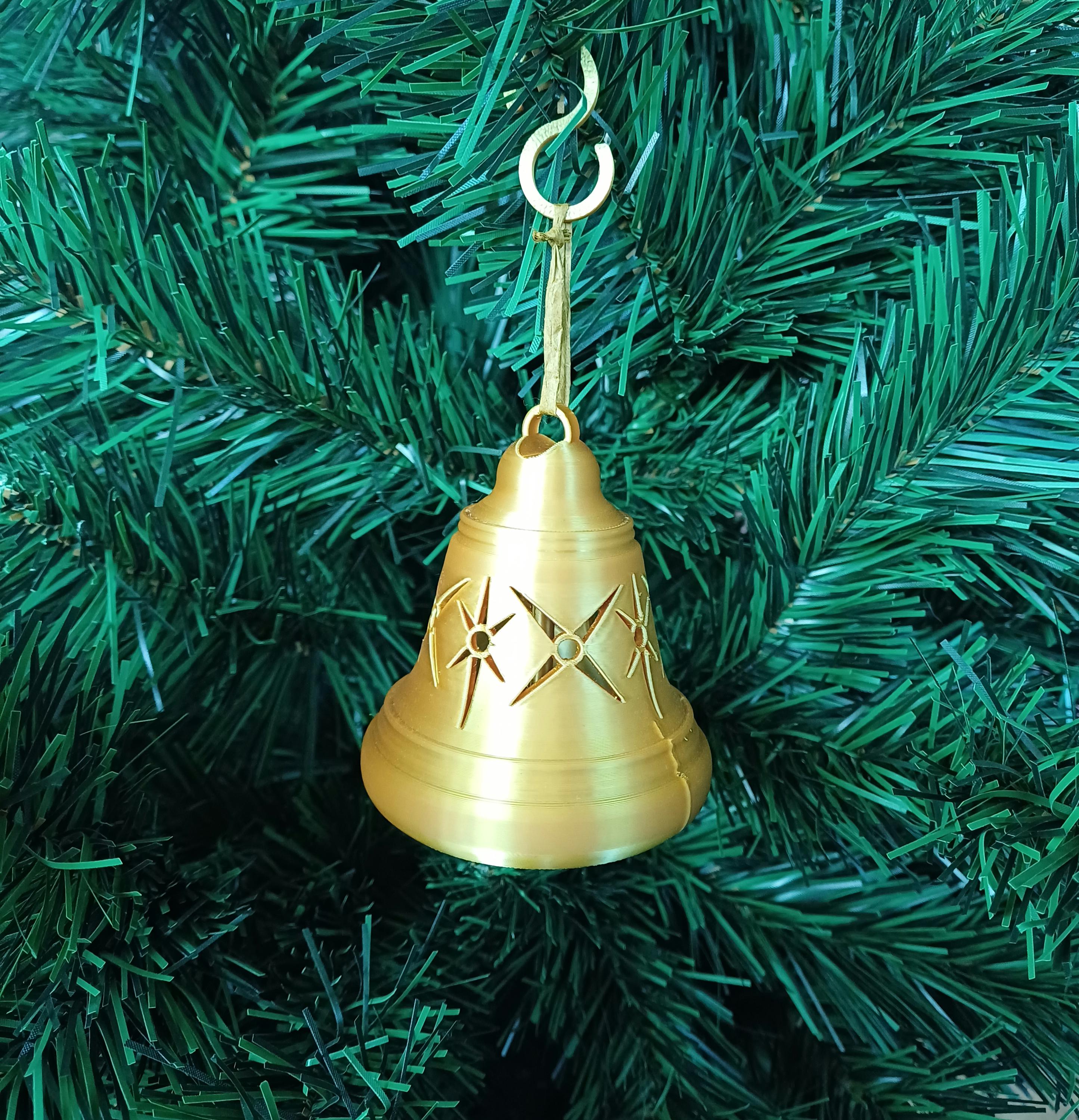 3D Printable Christmas Bell Ornament STL File - Holiday Decor - Etsy