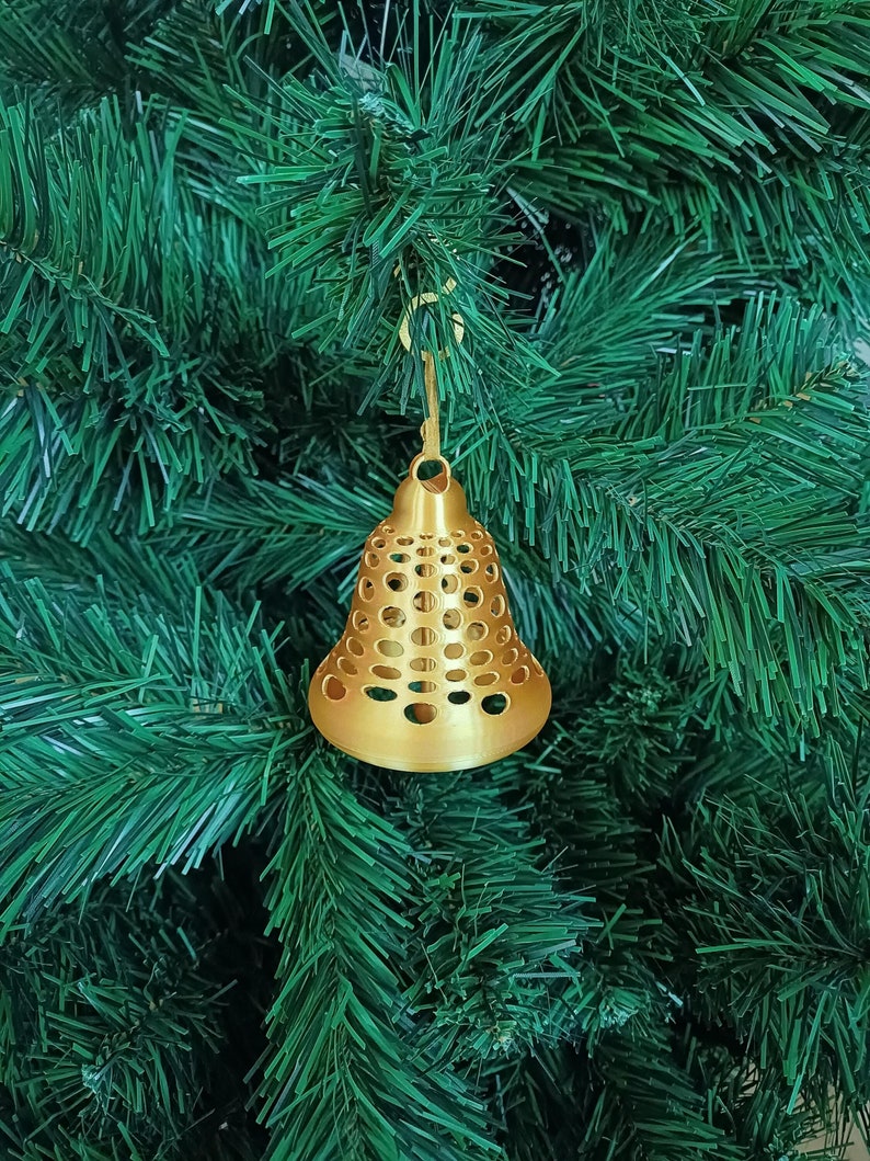 3D Printable Christmas Bell Ornament - Decorative STL File (digital ...