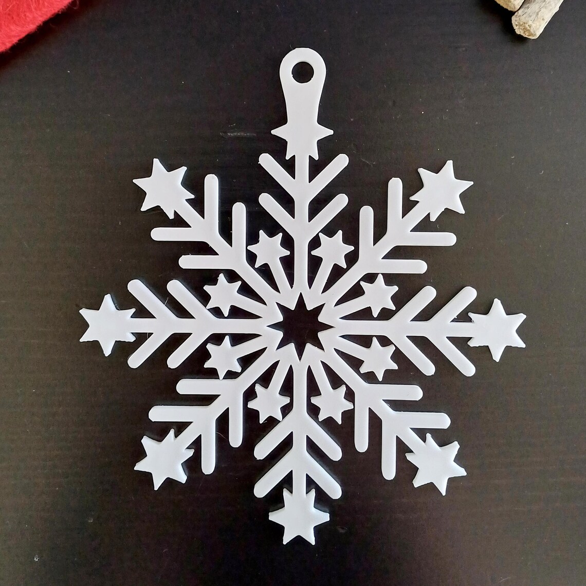 3D Printable Christmas Ornament STL, DIY Snowflake Design for Home ...