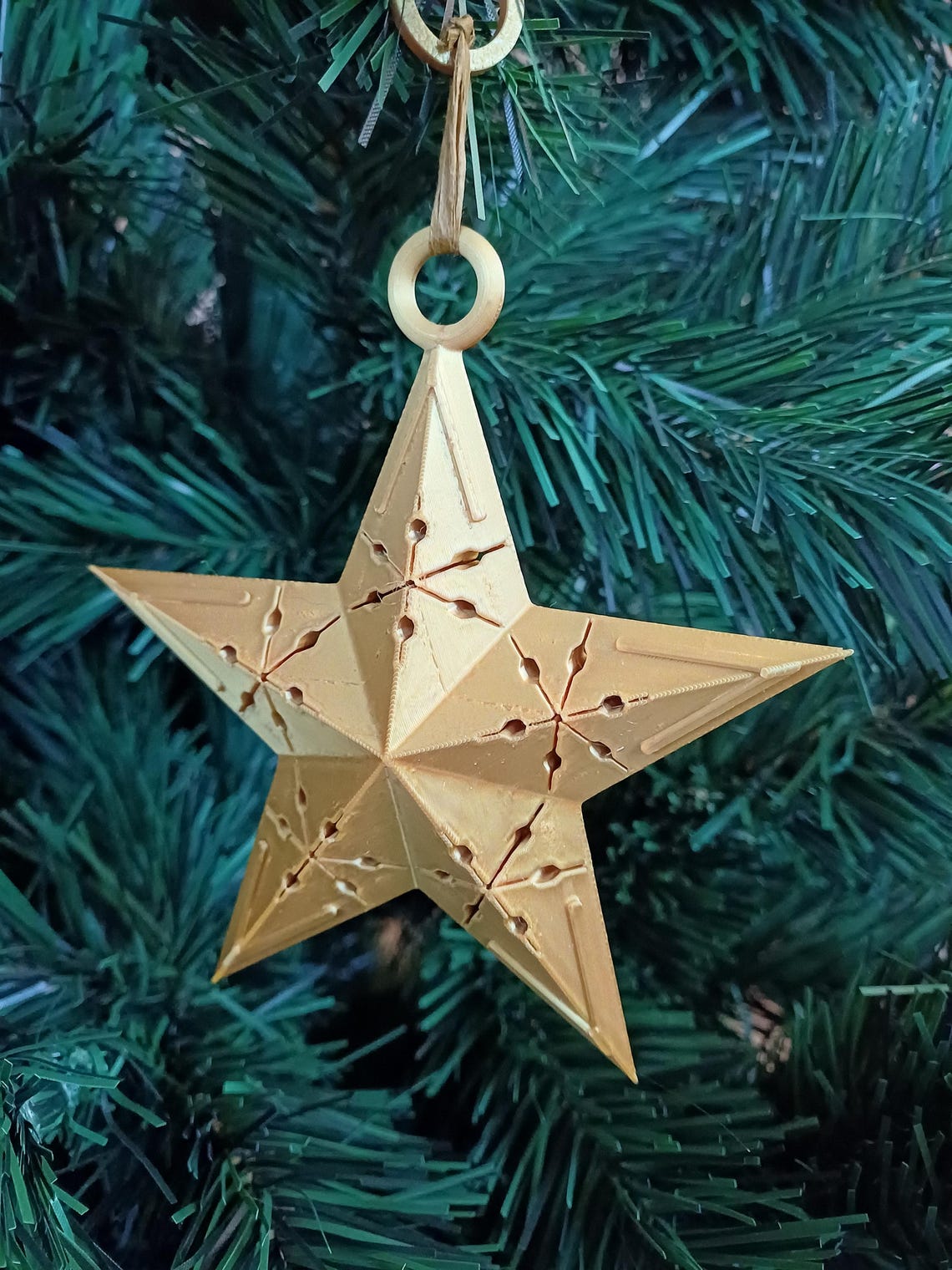 Festive Star STL - 3D Printable Christmas Ornament Star for Holiday ...