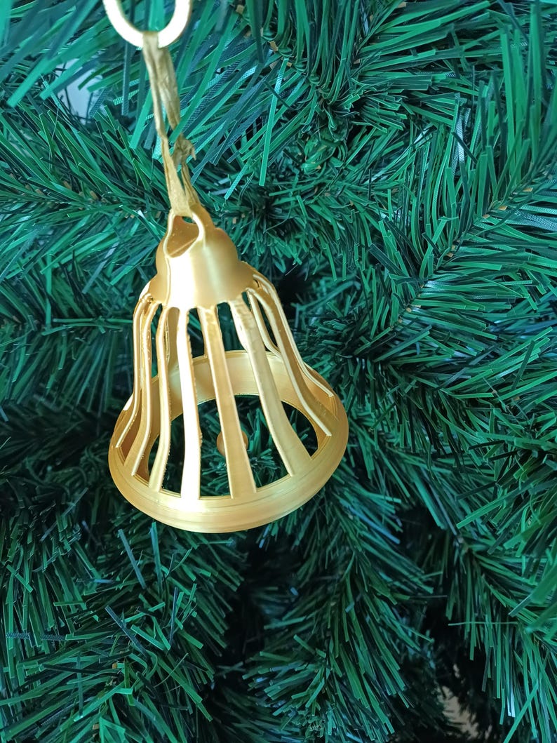 3D Printable Bell, STL File for Holiday Decor, Decorative Christmas ...