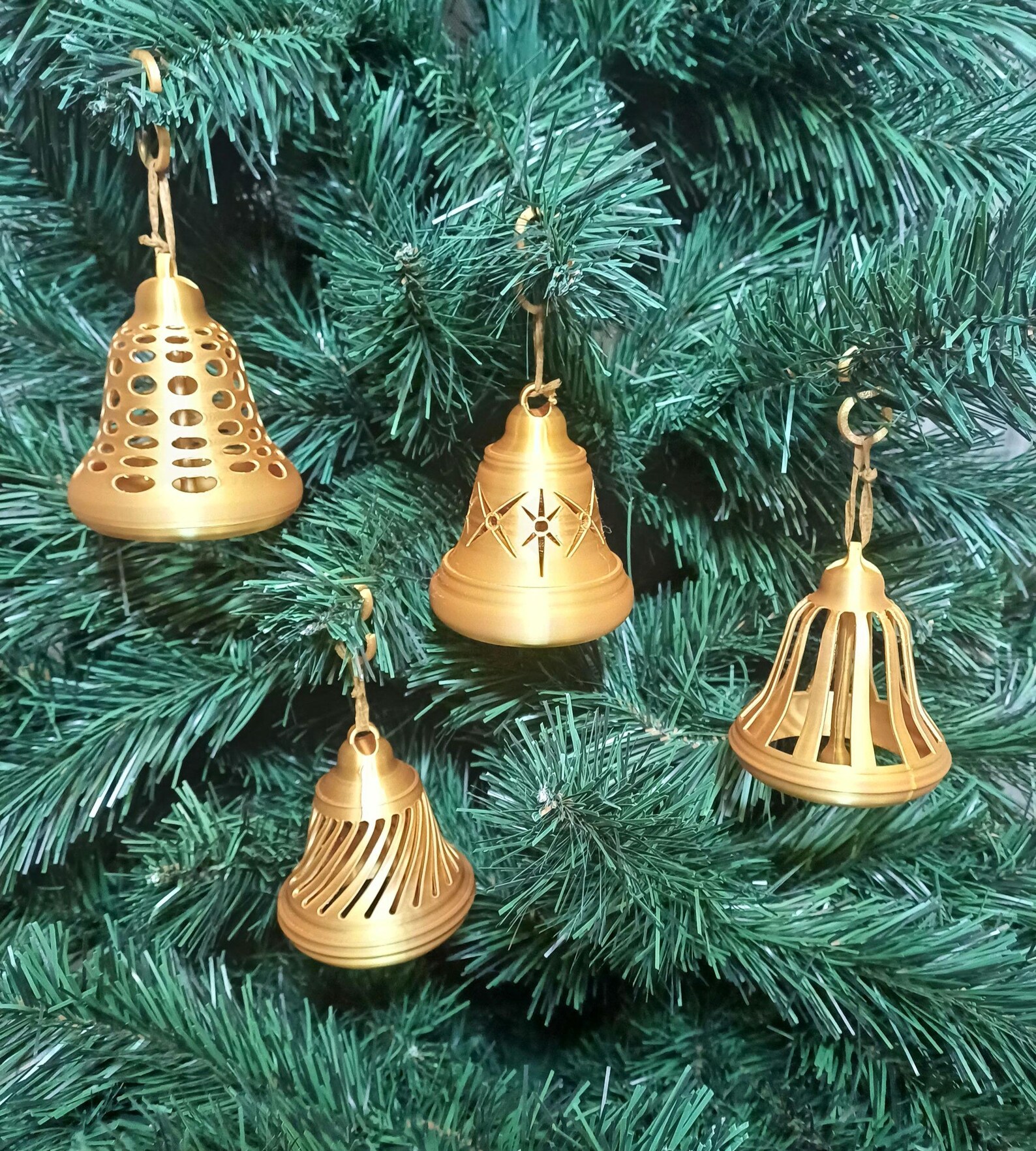 3D Printable Christmas Ornaments: Star & Bell STL Bundle (digital ...