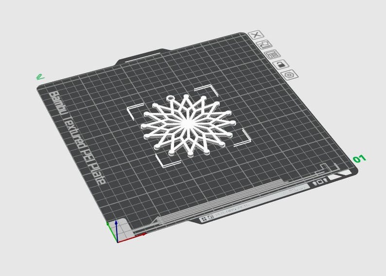 3D Printed Snowflake Ornament, STL Download for DIY Christmas Tree ...