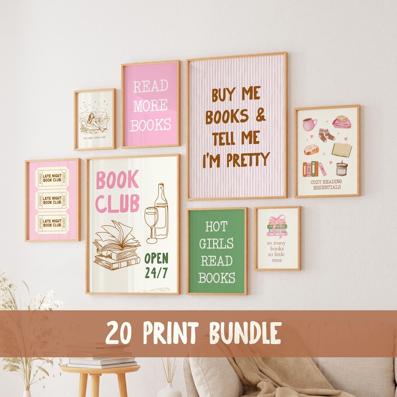 Bookish Wall Art - Etsy