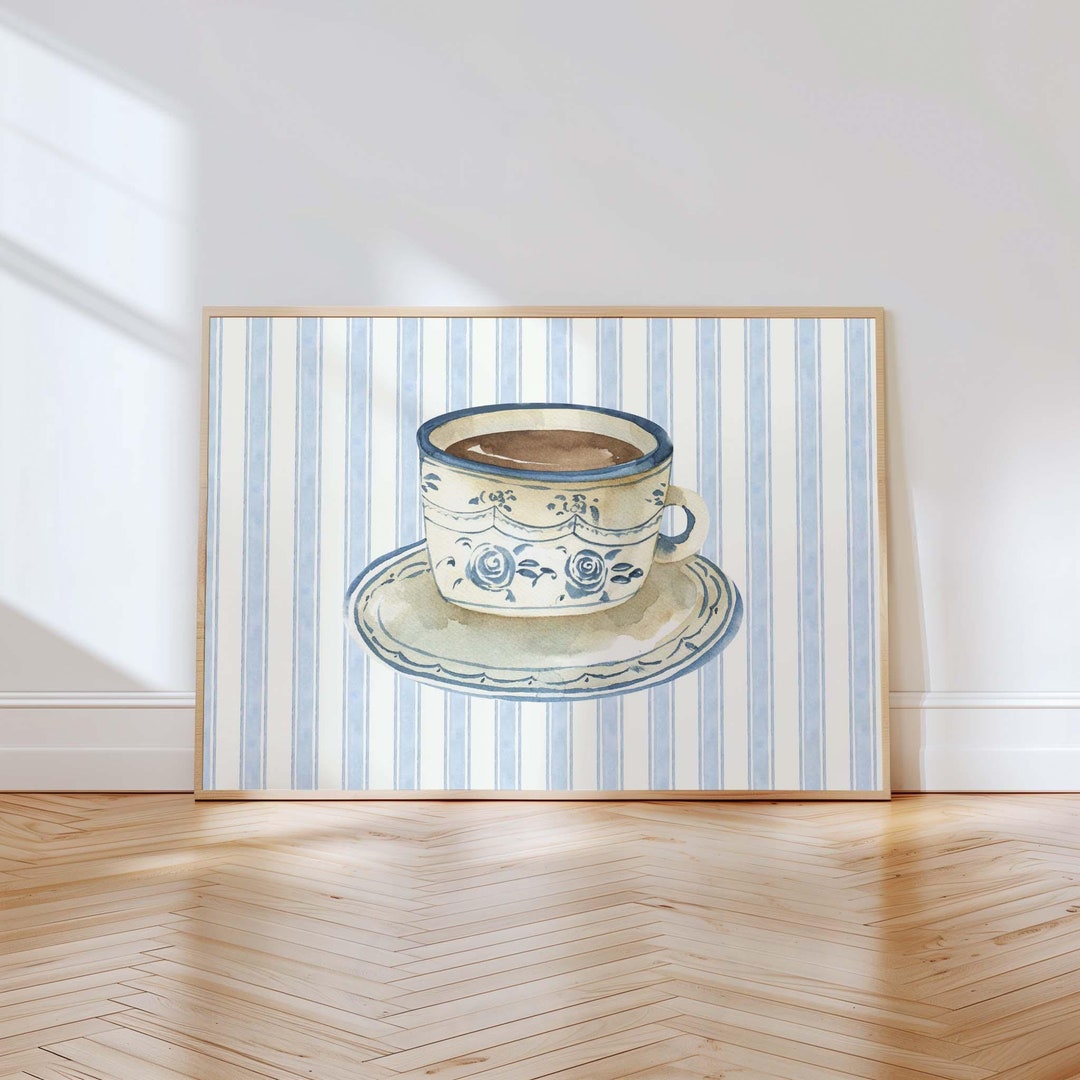 Grandmillenial Coffee Art Print, Coffee With Grandma, Coffee Bar ...