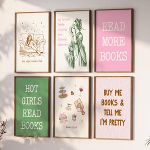 Book Lover Digital 11 Print Bundle: Cozy Reading Nook Gallery Wall ...
