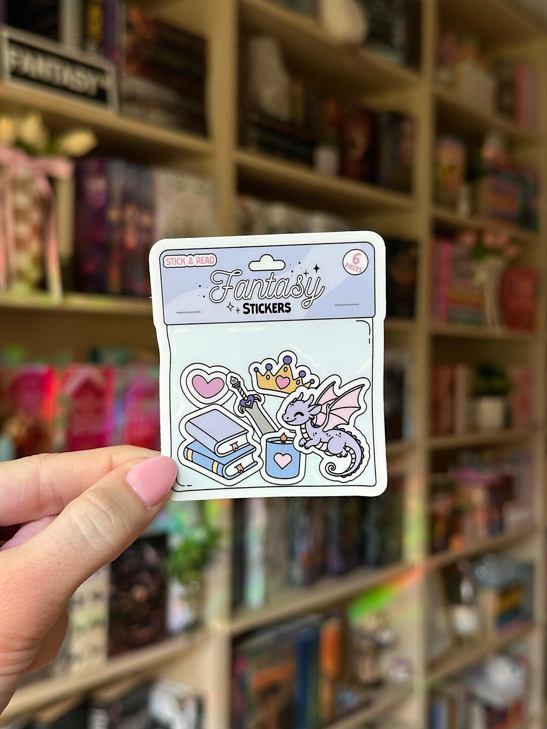 Fantasy Reader Sticker: Bookish Decal for Kindle, Laptop, Kobo, and ...