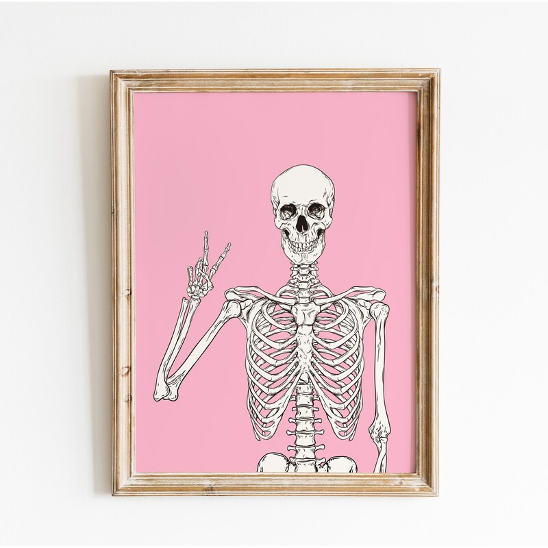 Skeleton Wall Art - Etsy