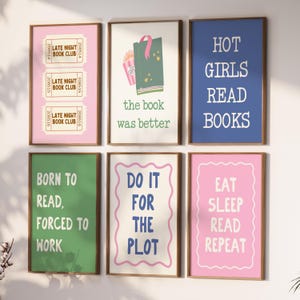 Book Lover Digital 10 Print Bundle: Cozy Reading Nook Gallery Wall ...