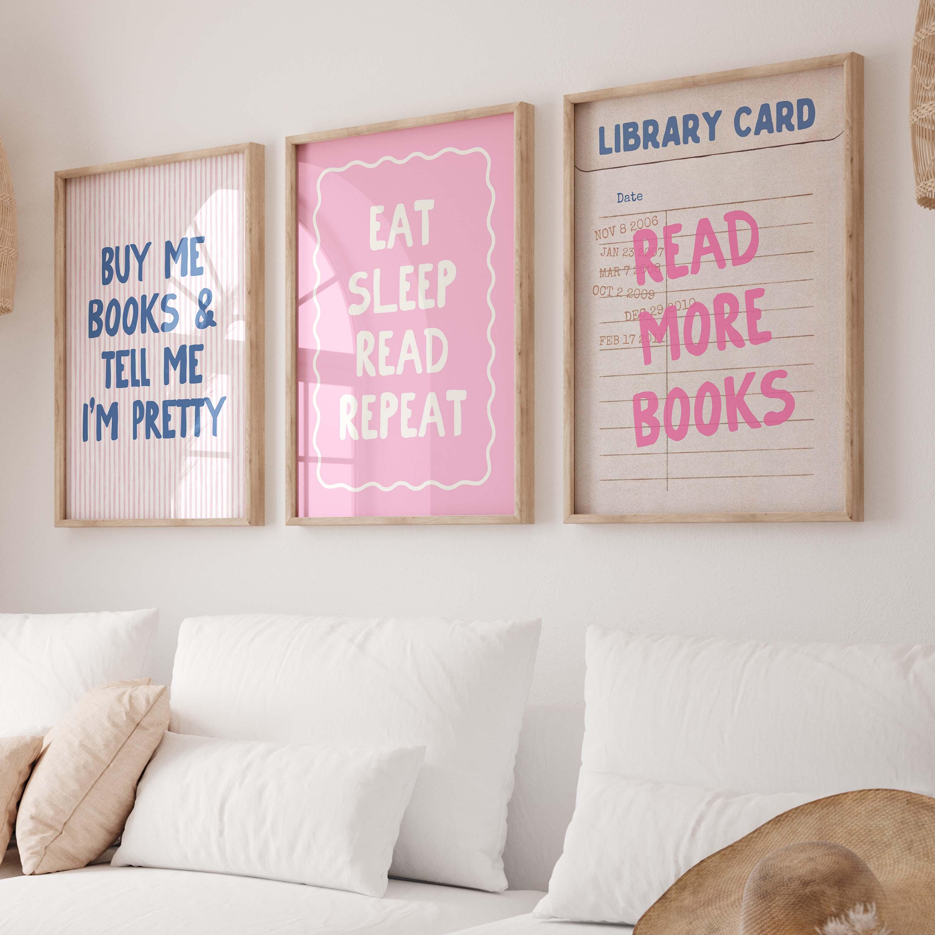 Book Lover Digital 3 Print Bundle: Cozy Reading Nook Gallery Wall ...