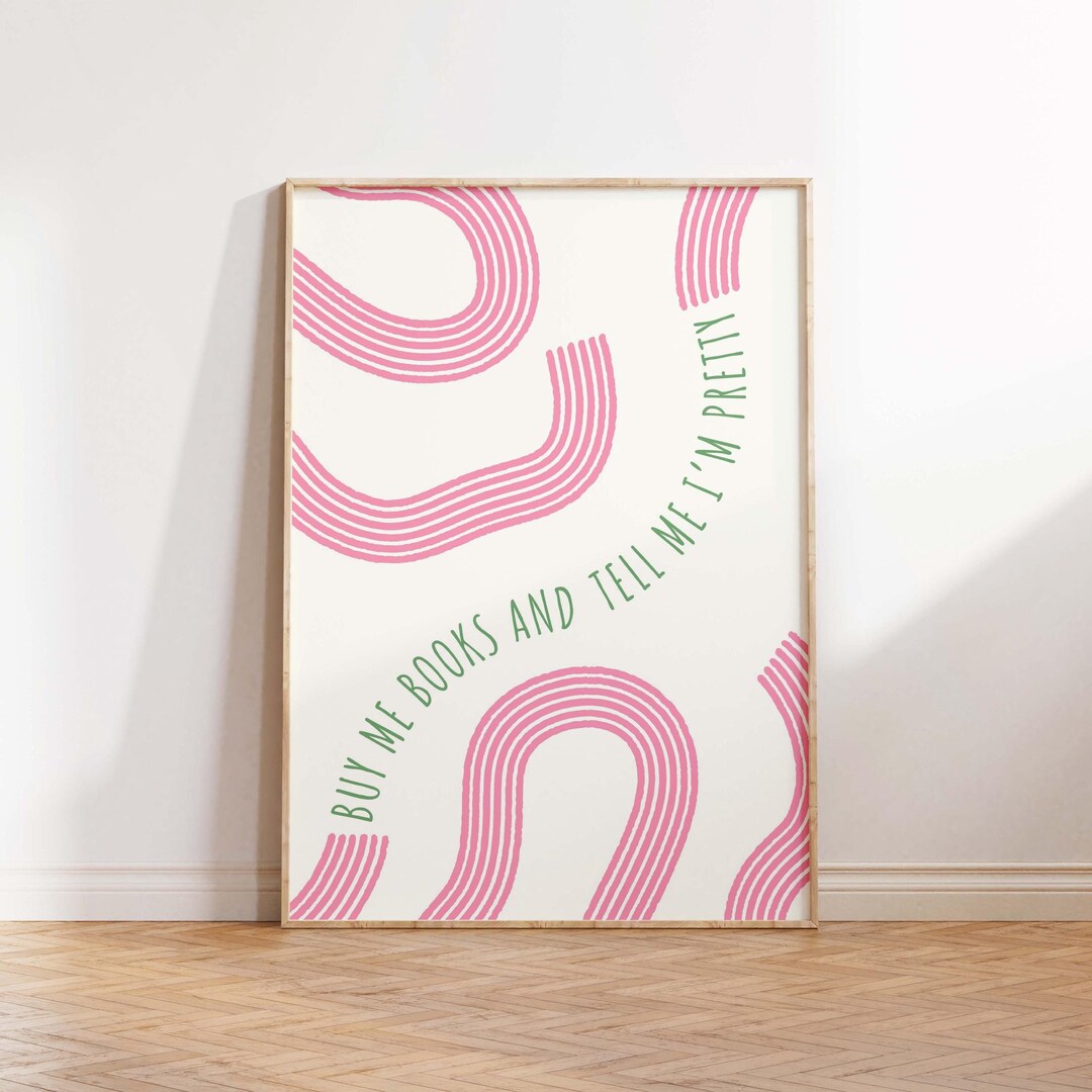 Retro Book Poster, Trendy Book Poster, Gift for Readers, Book Ish ...