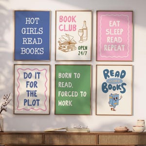 Book Lover Digital 10 Print Bundle: Cozy Reading Nook Gallery Wall ...
