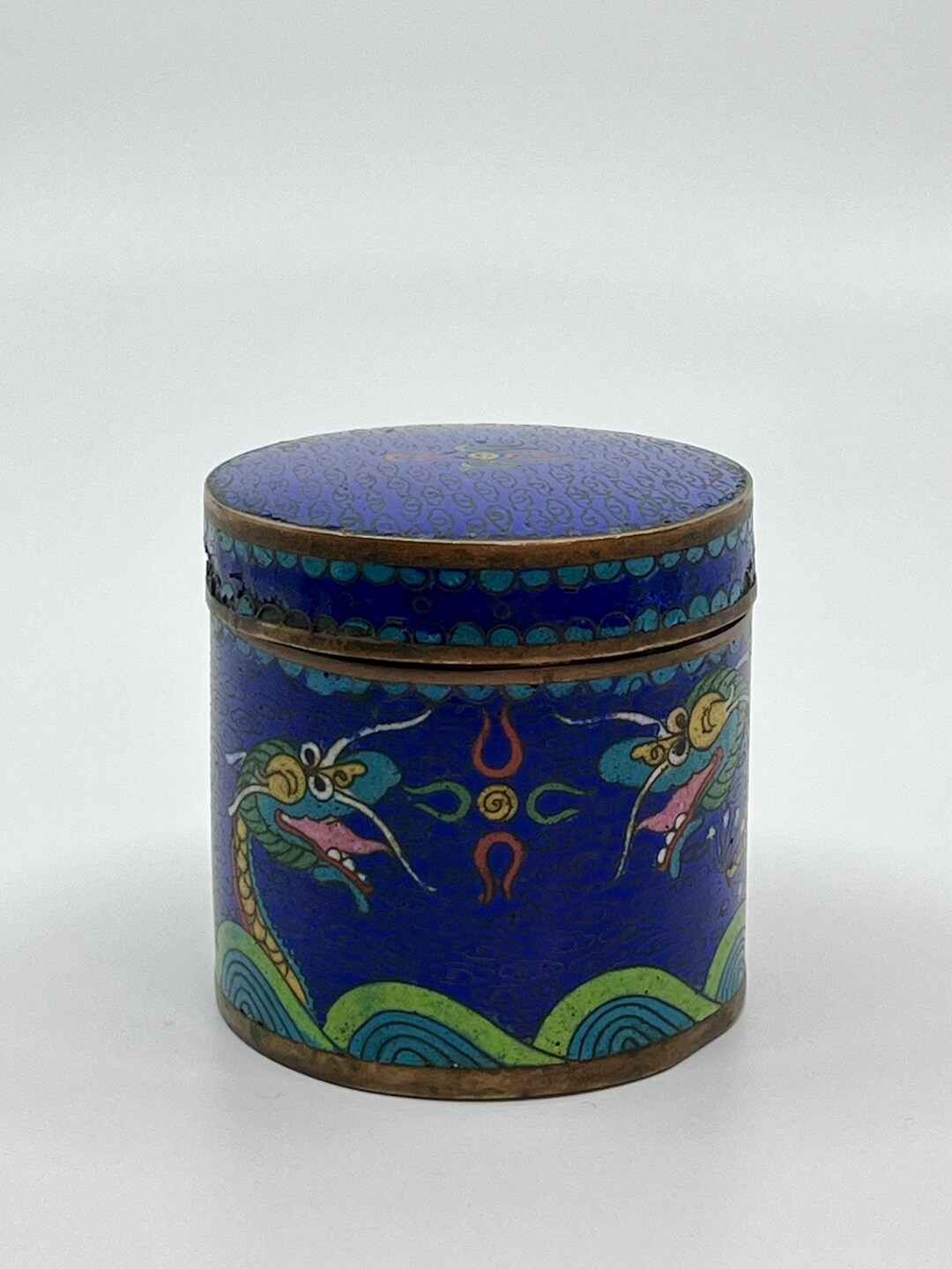 Antique Enamel Chinese Cigarette Box - Etsy