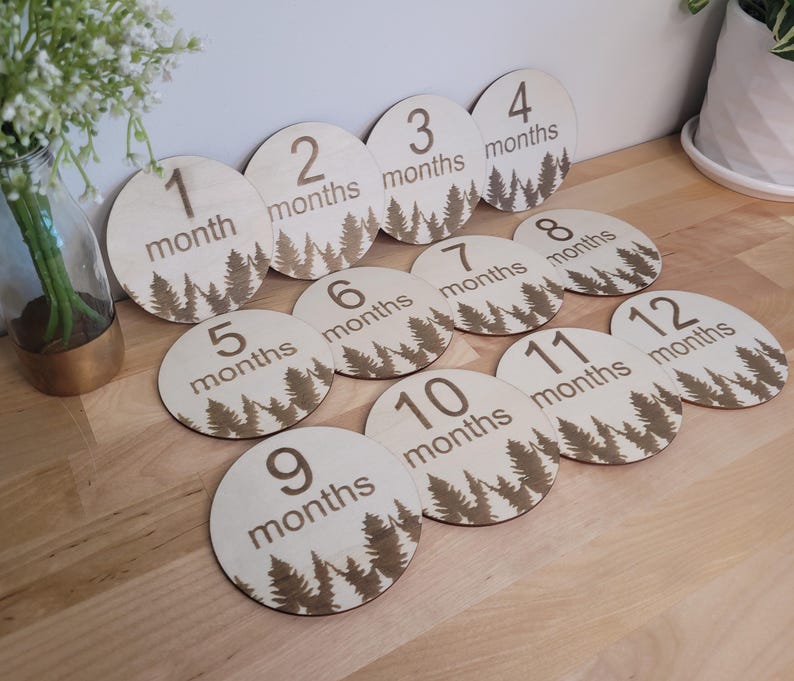 Baby Monthly Milestone Markers | Milestone Discs | Milestone Cards ...