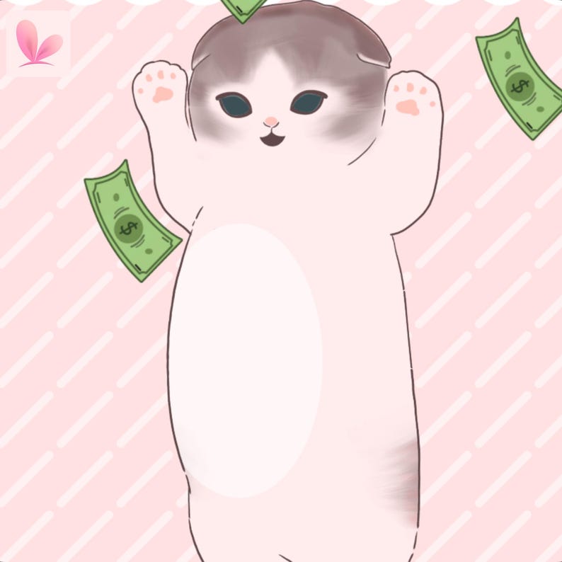 Modelo de Vtuber prediseñado de gato danzante del vientre, modelo de ...